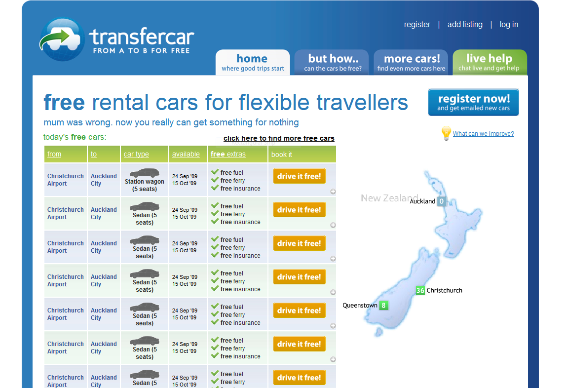 How to request your free standby relocation car or campervan with ...